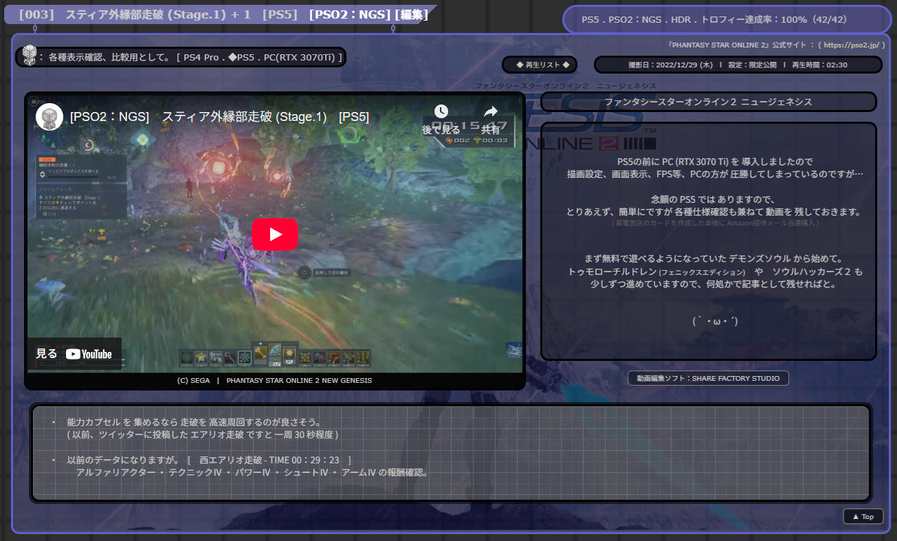 [ PSO2：NGS ] 想定演習：星触の奔流 + 2 [ PC ]: - Dls